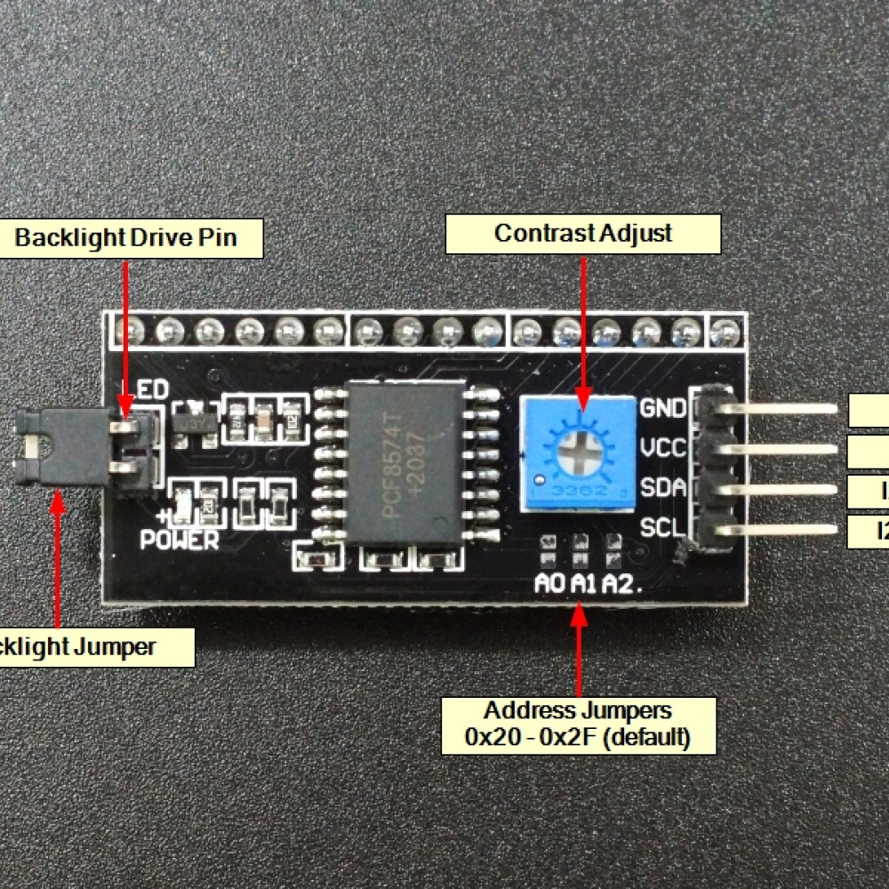 IIC SERIAL I2C LCD ADAPTER MODULE