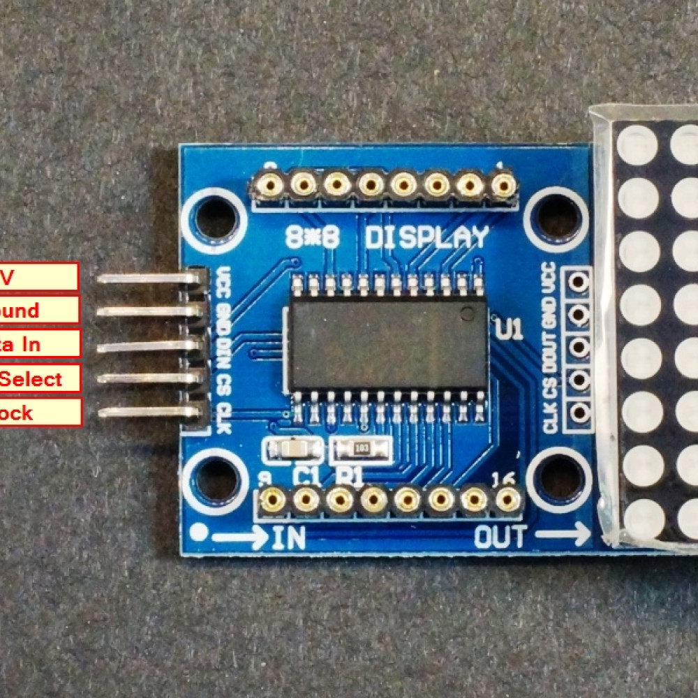 LED MATRIX DISPLAY MODULE KIT 8X8X4 MAX7219
