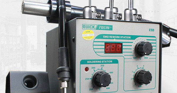QUICK 706W+ HOT AIR + SOLDERING IRON STATION