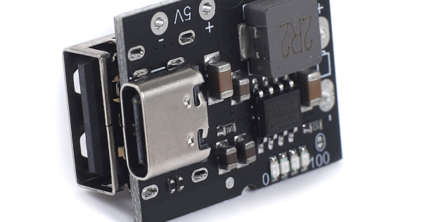 TYPE-C USB 5V 2A STEP-UP BOOST CONVERTER WITH USB CHARGER