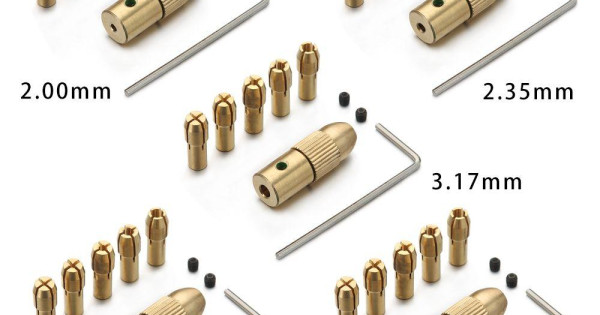 7PCS MINI DRILL CHUCKS FOR ROTARY POWER TOOLS DIAMETER 5.05mm