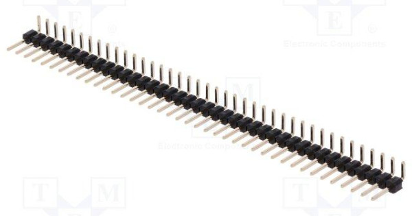 2.54MM 40 PIN MALE HEADER RIGHT ANGLE